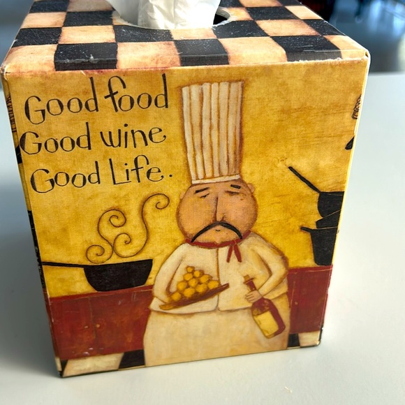 LANG | Kitchen | Lang Bobs Boxes Chef Square Tissue Box Holder | Poshmark